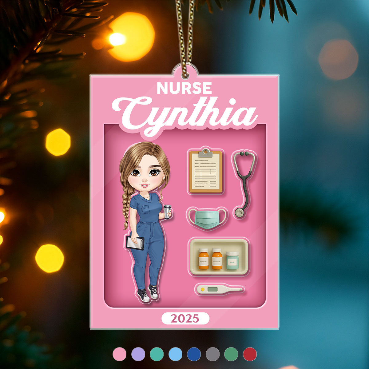 Nurse Box - Personalized Nurse Acrylic Ornament – The Nurse Era